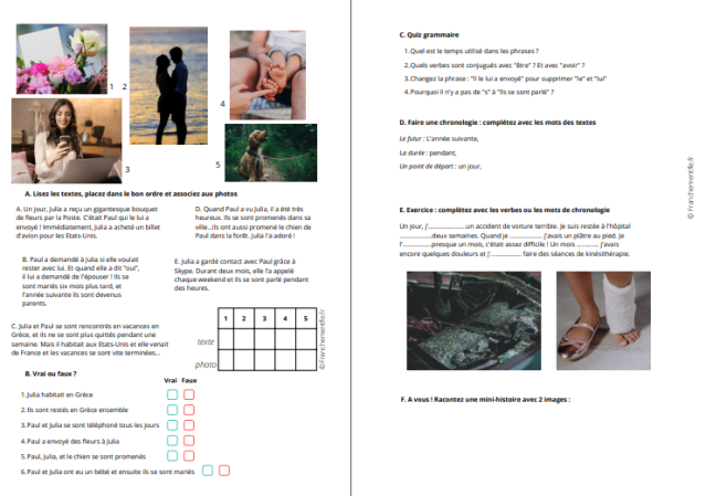 A2 : Raconter un événement, les nuances du passé composé – Franchement FLE